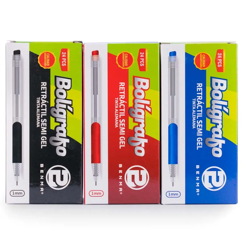 Boligrafo Semi Gel Perfumado BENMA 24PCS | Útil Escolar